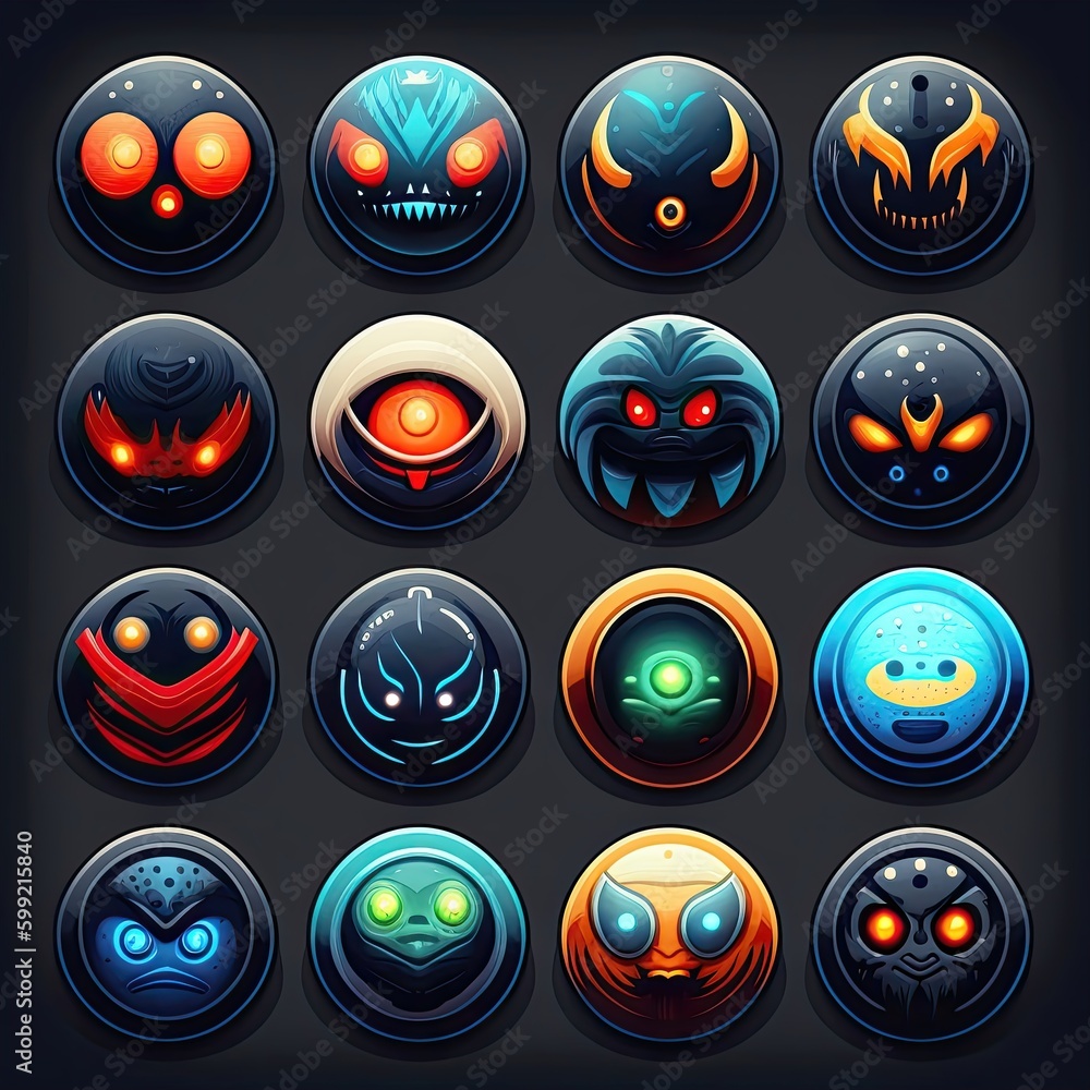 extraterrestrial alien space avatar ai generated Stock Illustration ...