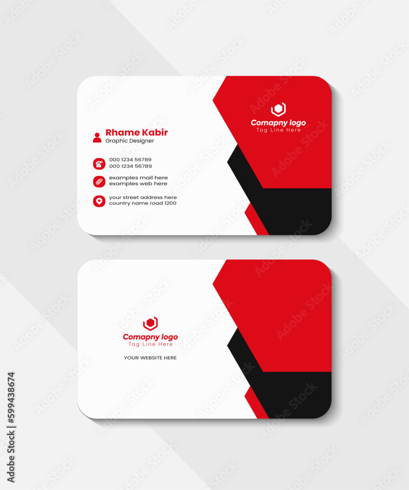Double-sided Creative and professional business card template design ...