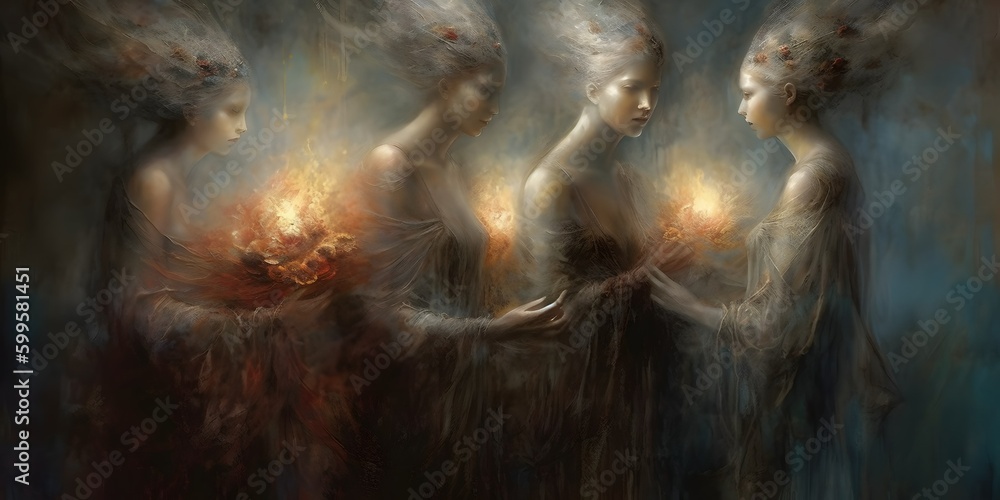 Demon entities, wallpaper background illustration, dark, horror ...