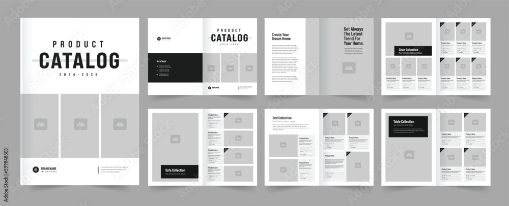 Product catalogue, company product catalog, a4 size print ready catalog ...