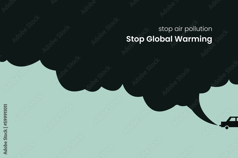 Vetor Global warming awareness, Creative poster, typography, climate change awareness, minimal ...