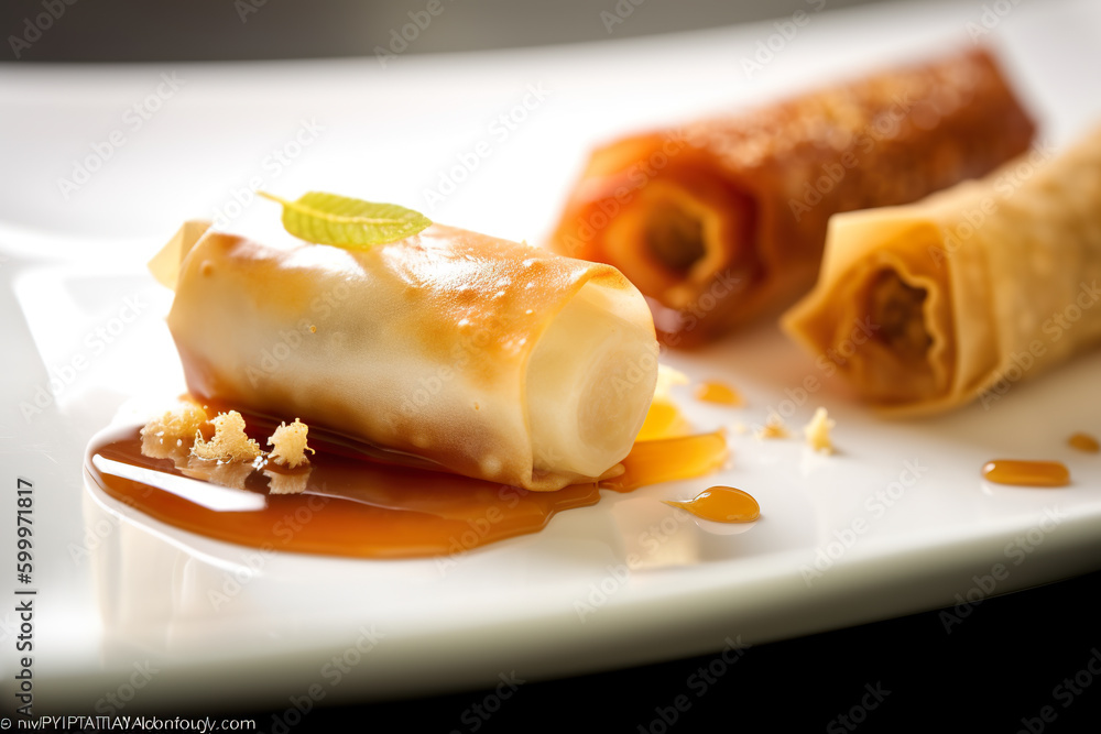 Turon - a sweet snack made with banana and jackfruit, wrapped in lumpia ...