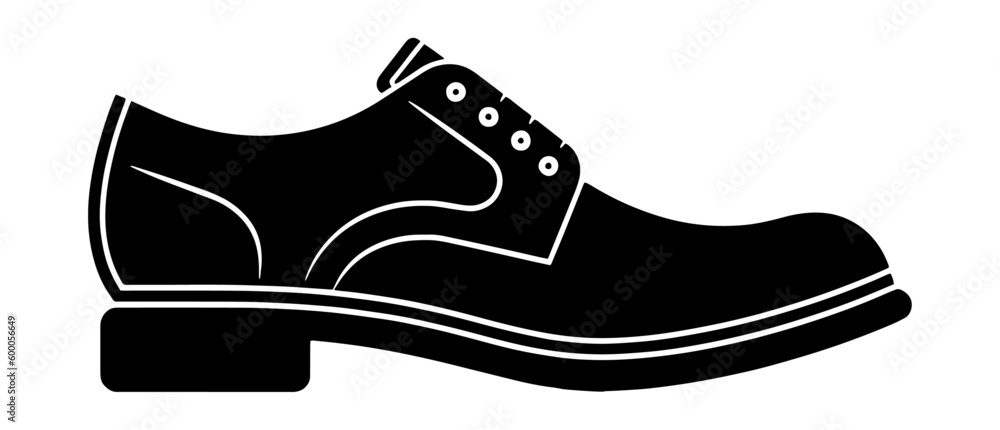 vector illustration of a shoe, shoe vector logo Stock Vector | Adobe Stock