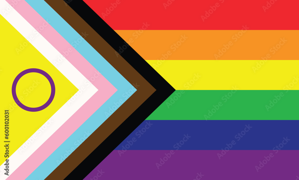 Vector de Stock LGBTQIA2-S Inclusive Pride Flag.flag for lesbian, gay ...