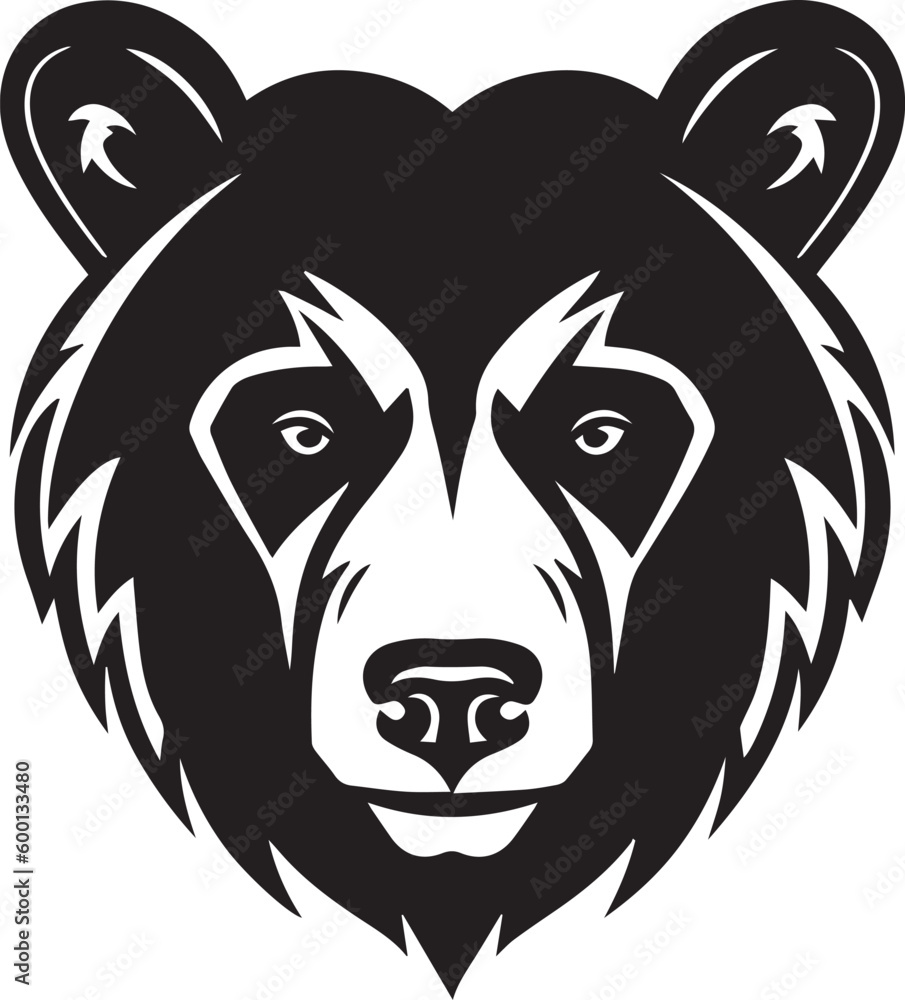 Bear head logo vector illustration, SVG Stock Vector | Adobe Stock