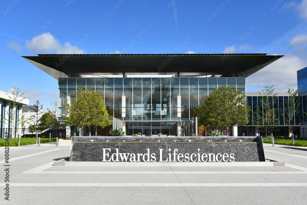 IRVINE, CALIFORNIA - 7 MAY 2023: Edwards Lifesciences is a global ...