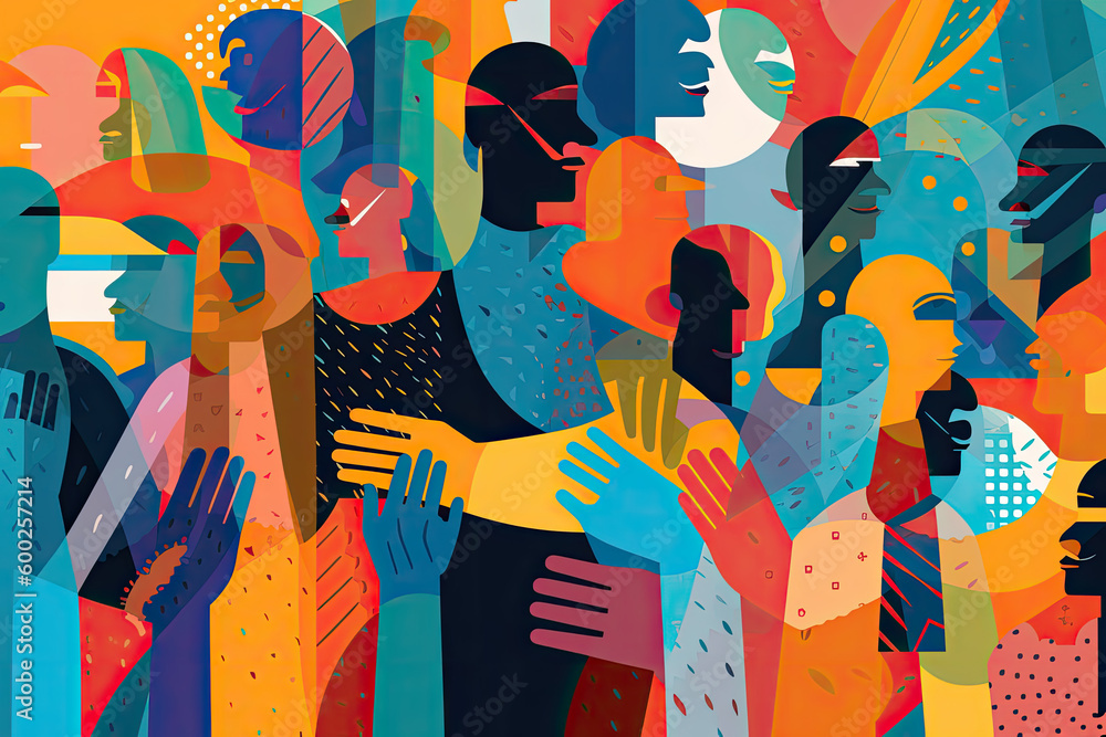 Stock-Illustration „abstract Celebrating diversity and inclusivity in ...