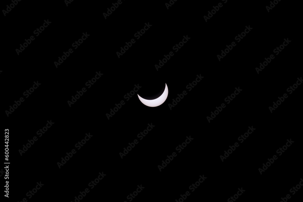 hybrid solar eclipse, Exmouth, Australia, 20.04.2023, during the solar ...