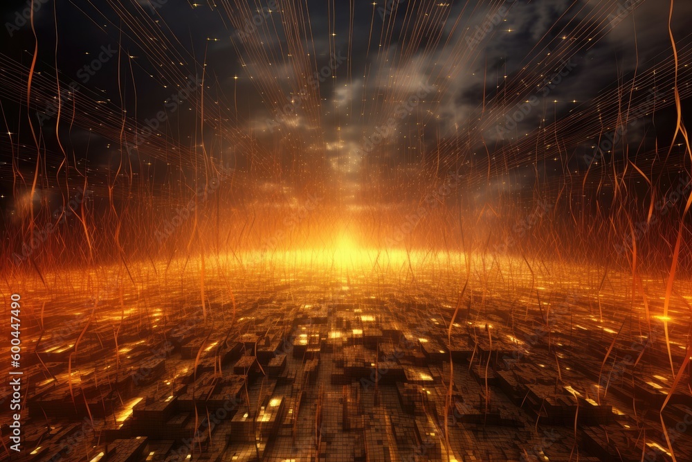 The neural network analyzed vast amounts of data, its algorithms churning through complex ...