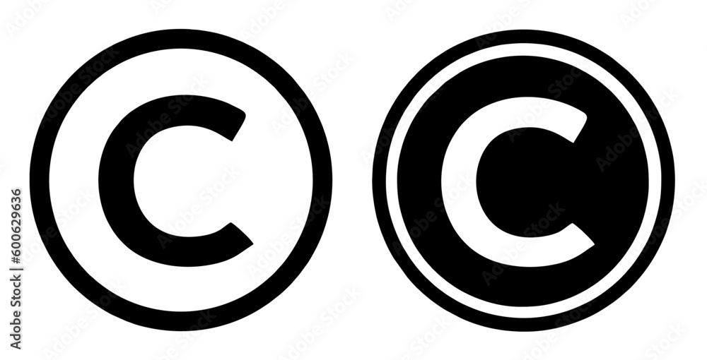 copyright symbol transparent png vector illustration isolated on ...