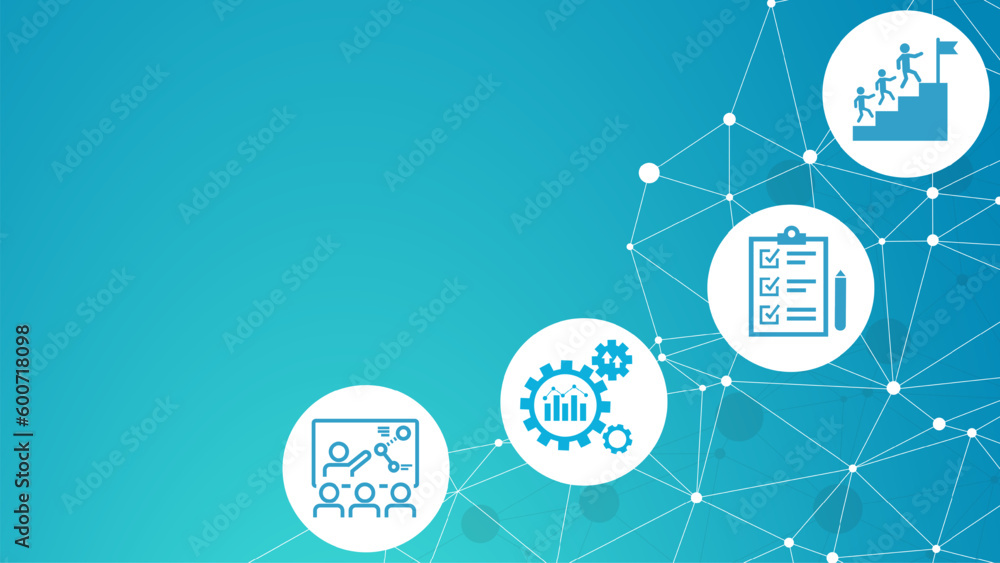 PDCA banner web icon for business and organization, Plan, Do, Check and ...