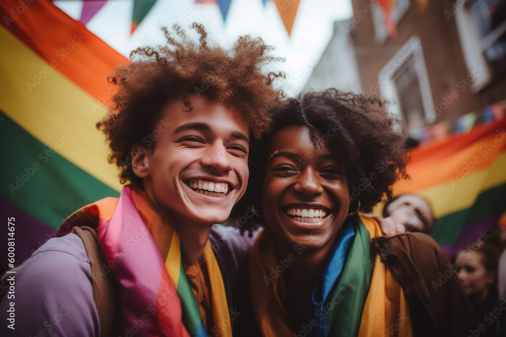 Charismatic Generative AI Friends at LGBTQ+ Pride Parade in Amsterdam ...