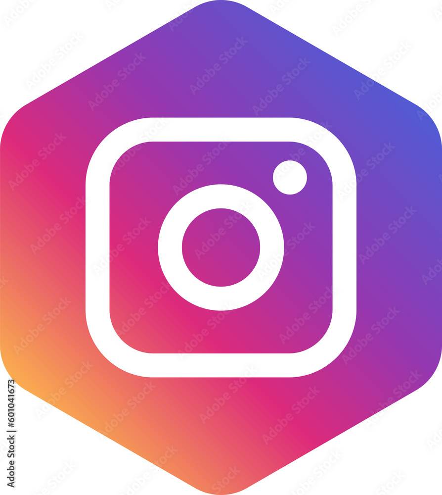 Instagram logo icon, social media icon Stock Illustration | Adobe Stock