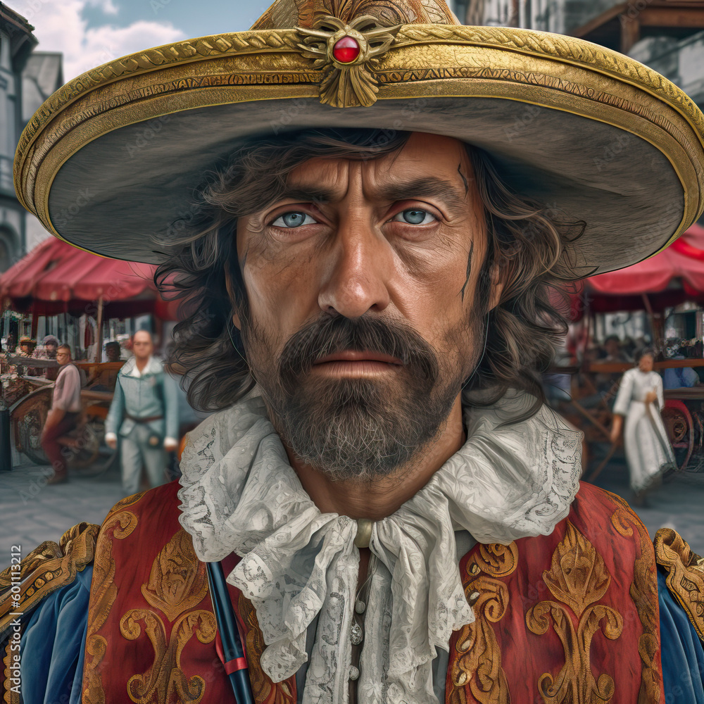 conquistador, spanish, pizarro, cortes, portrait, ai, generative ai ...
