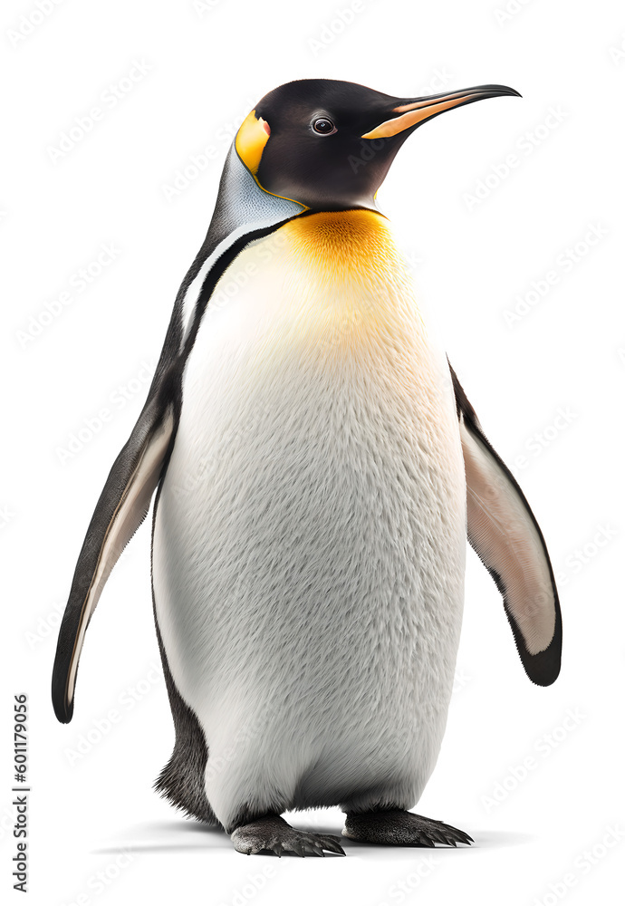 Penguin, isolated background. Generative Ai. Stock Illustration | Adobe ...