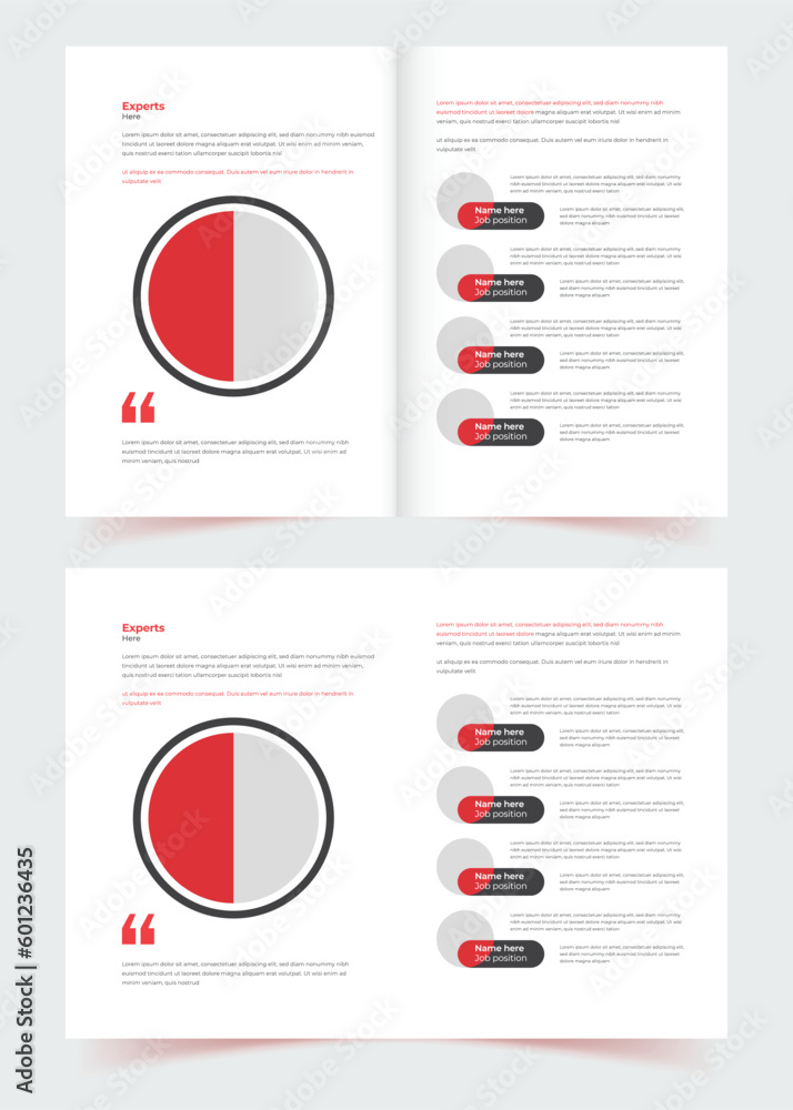 Corporate business presentation guide brochure template, Annual report ...