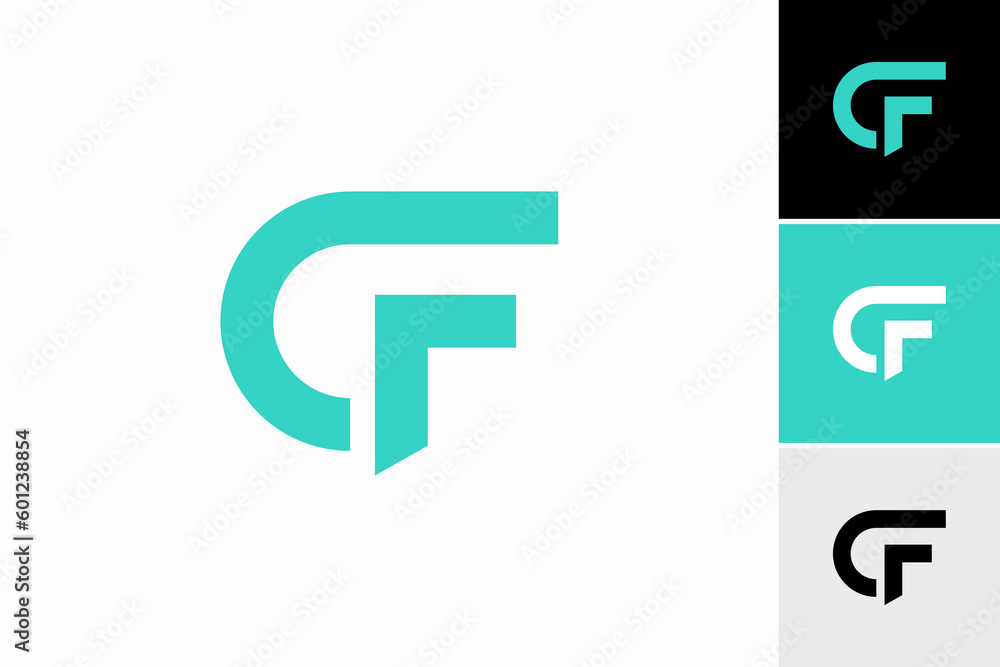 initial letter cf logo vector premium design Stock Vector | Adobe Stock