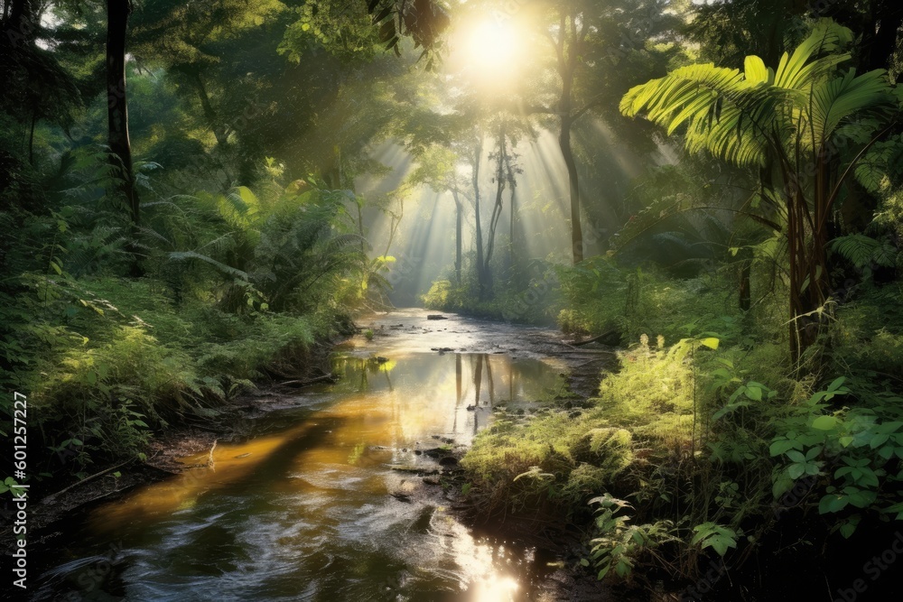 Amazon Rain Forest and River Ecosystem in South America, Stunning ...