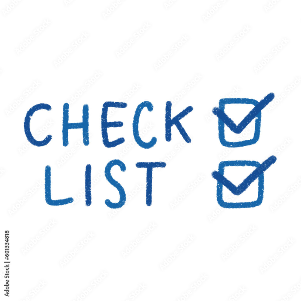 Ilustración de Stock Check list icon sticker planner | Adobe Stock