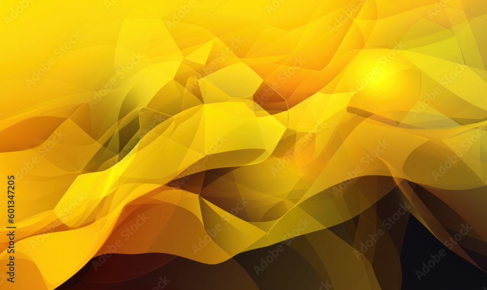 Abstract yellow color background or wallpaper with random designs of ...