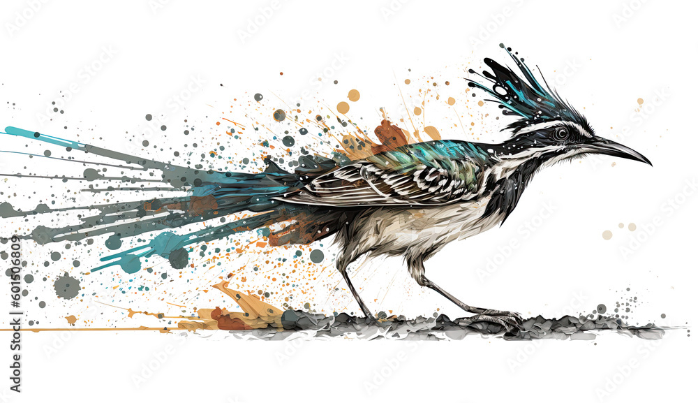 Road Runner Wild Animal Bird Generative AI Transparent PNG Stock ...