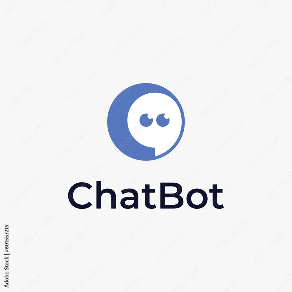 chat bot logo idea inspiration Stock Vector | Adobe Stock