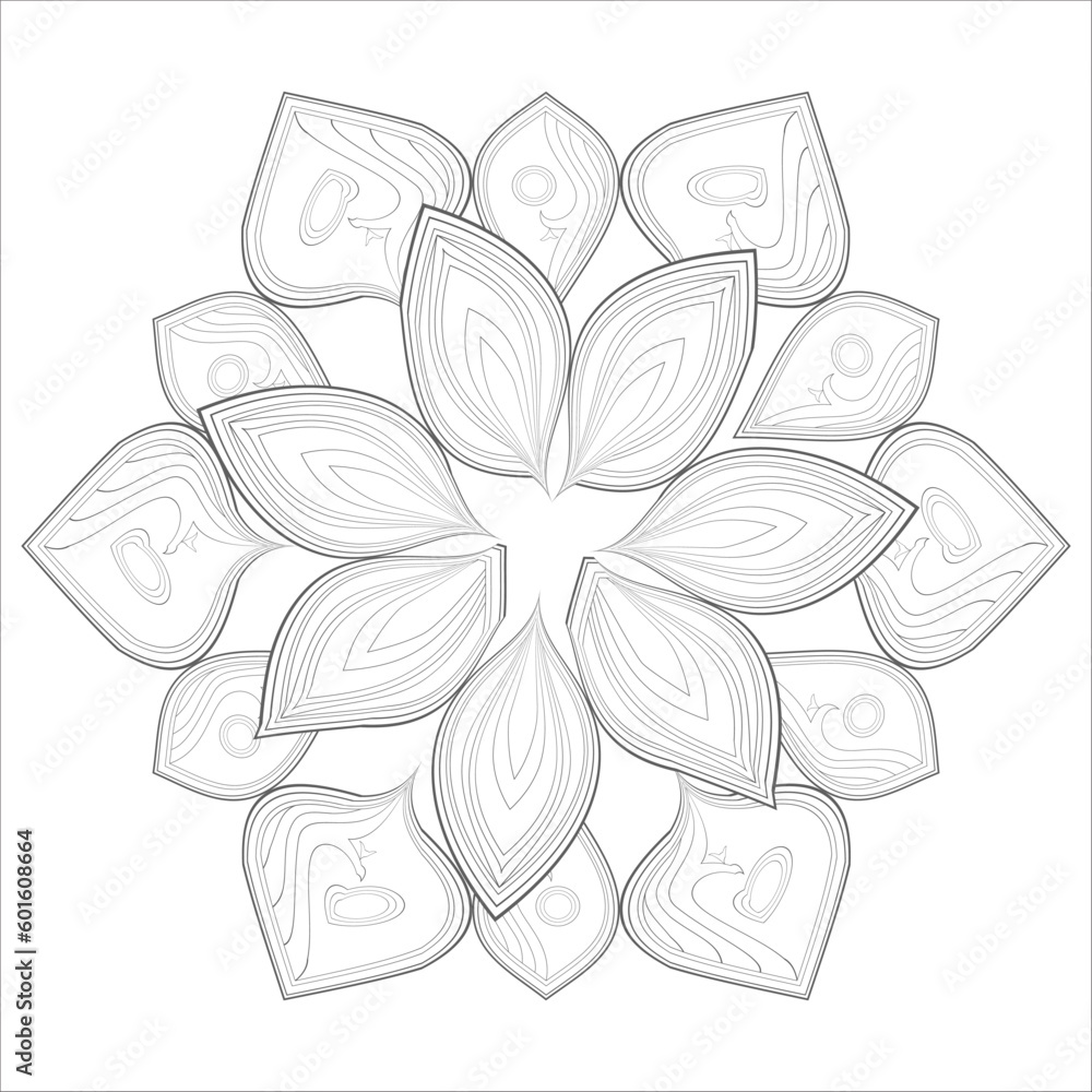 Praca wektorowa bez tantiem: Delightful coloring page for mindful ...