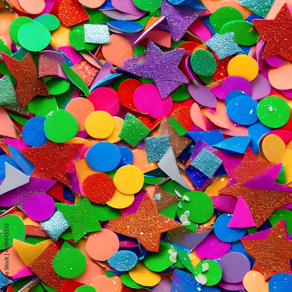 17 Glittery Confetti: A festive and celebratory background featuring ...