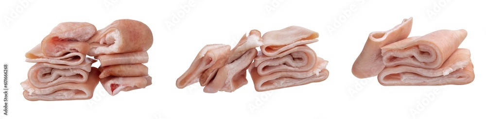raw pork skin isolated on transparent background png. skin to prepare ...