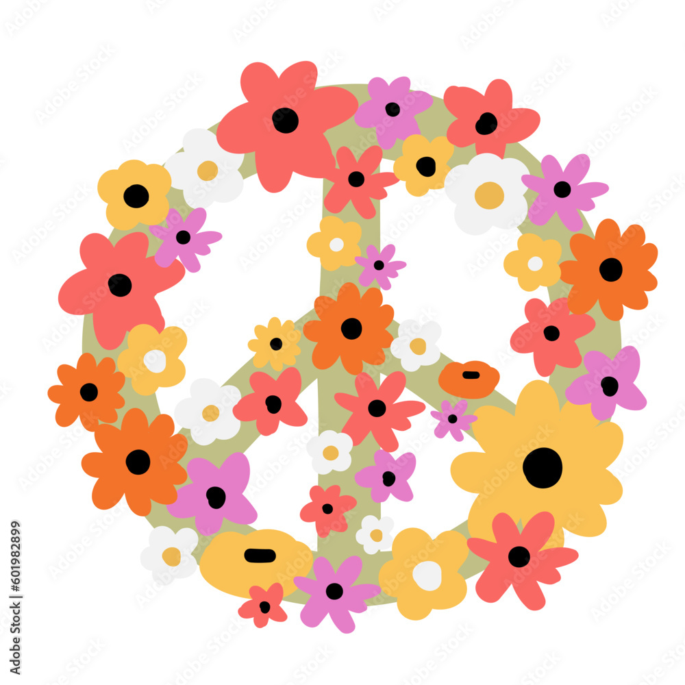 Vector de Stock groovy hippie clipart, retro 70s hippy van bus clip art ...