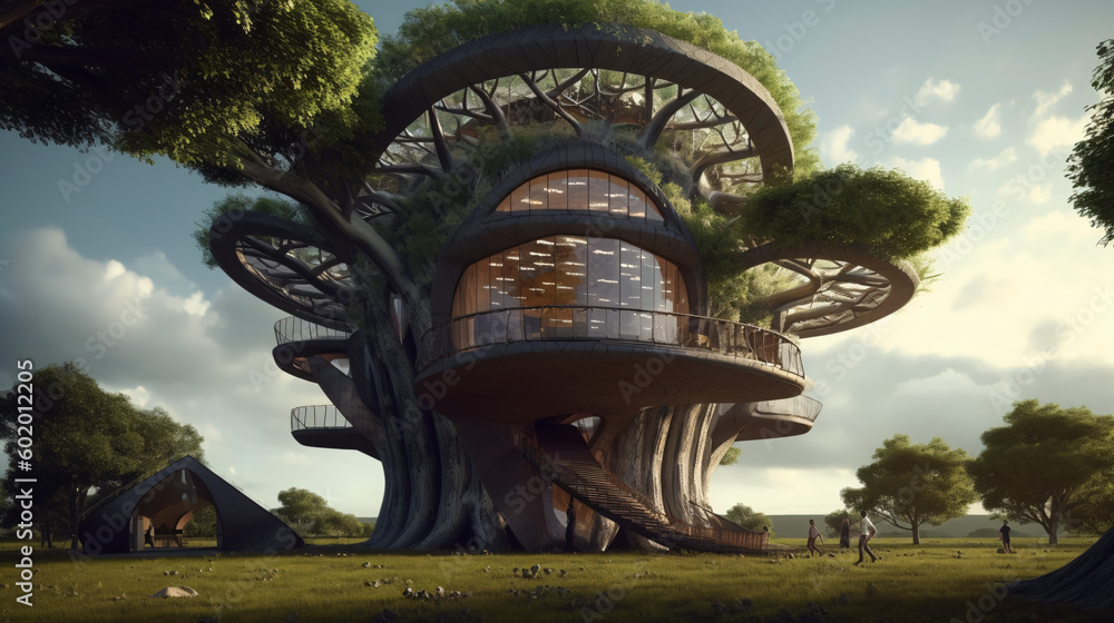 Titel: Futuristic Architecture - In the Year 2050, an Eccentric ...