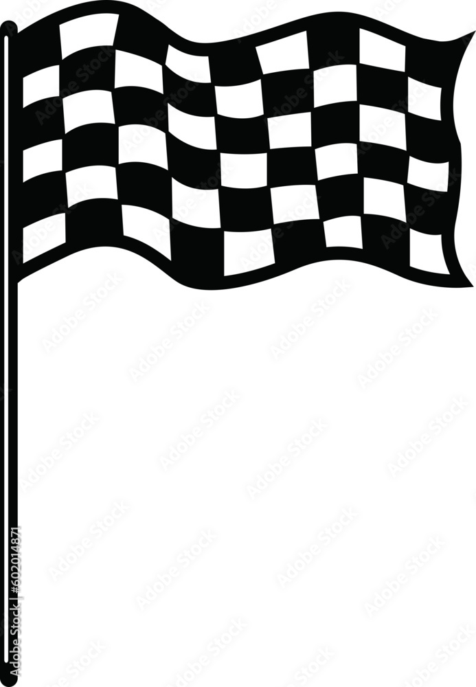 Single checkered flag racing flags finish flag SVG vector al vector png ...