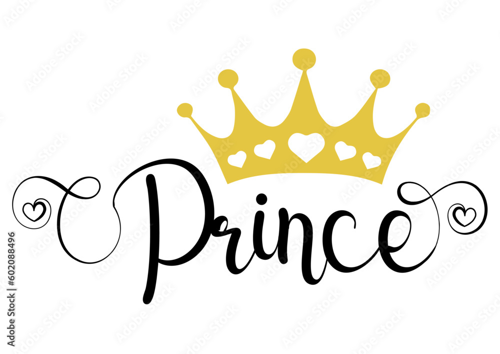 Prince Crown vector files, svg, png, ai, pdf, ready for print, digital ...