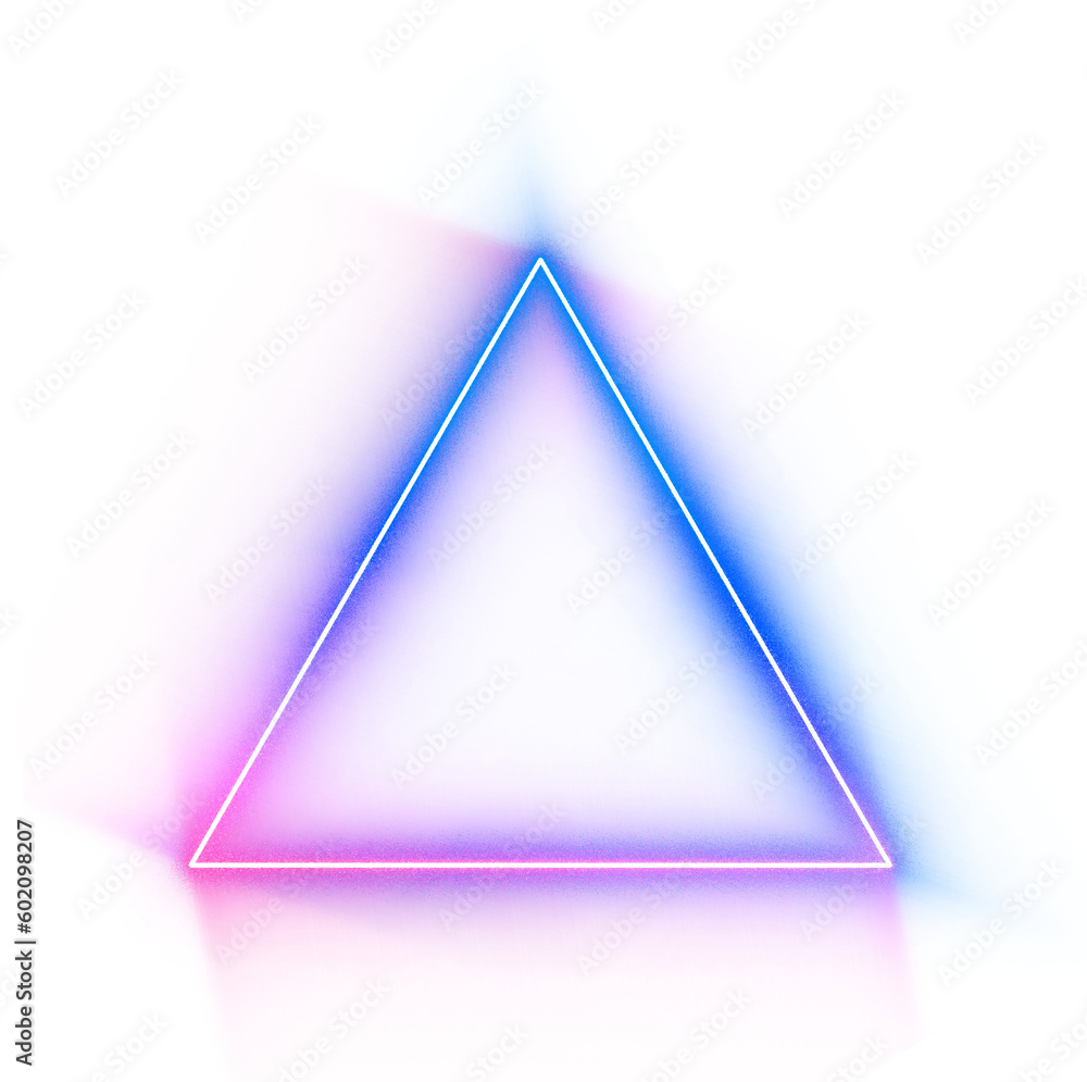 Neon Triangle Design Frame PNG Stock Illustration | Adobe Stock