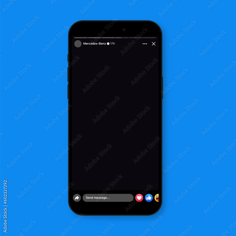 Facebook story mockup template. facebook stories mock up frame ...