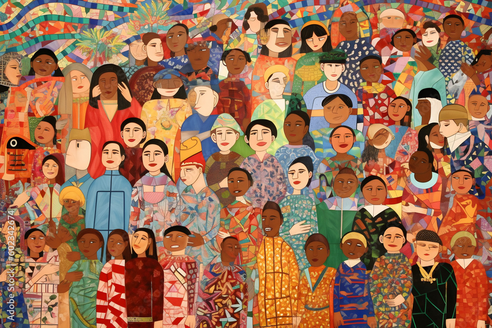 People from different cultures, backgrounds, and ages, symbolizing the ...