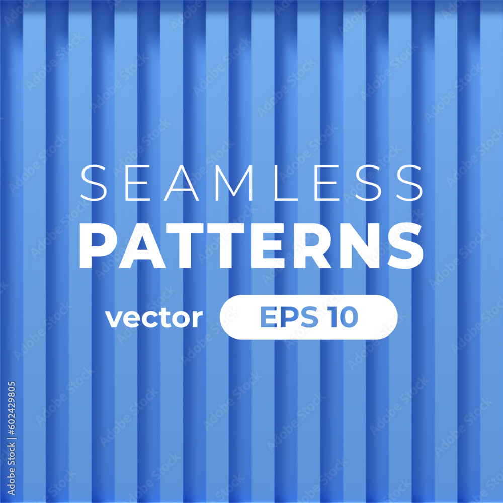 Seamless container pattern. Corrugated metal profiled panel. Vector ...