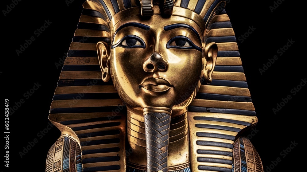 Ancient Egypt King Tutankhamun. AI generated Stock Illustration | Adobe ...