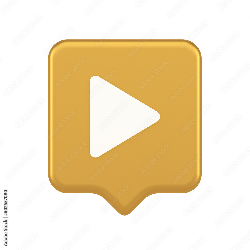 Play button triangle right arrow multimedia content player web app ...