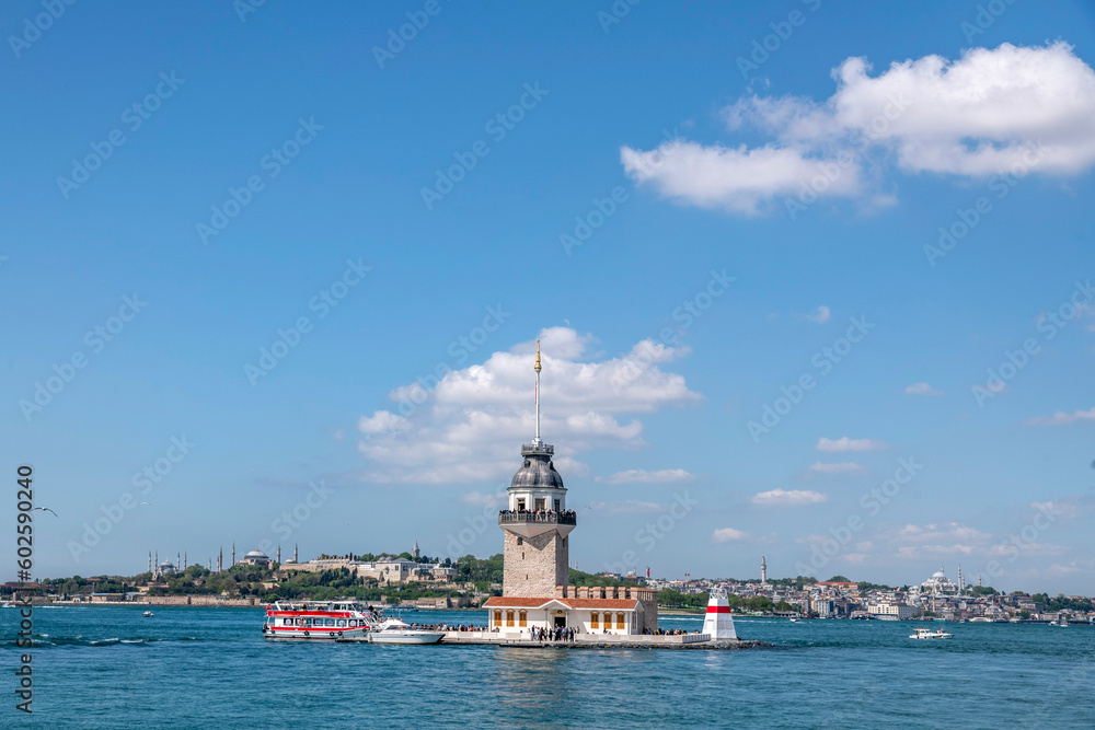 Maiden's Tower after the Restoration. Also known as Leander's Tower ...