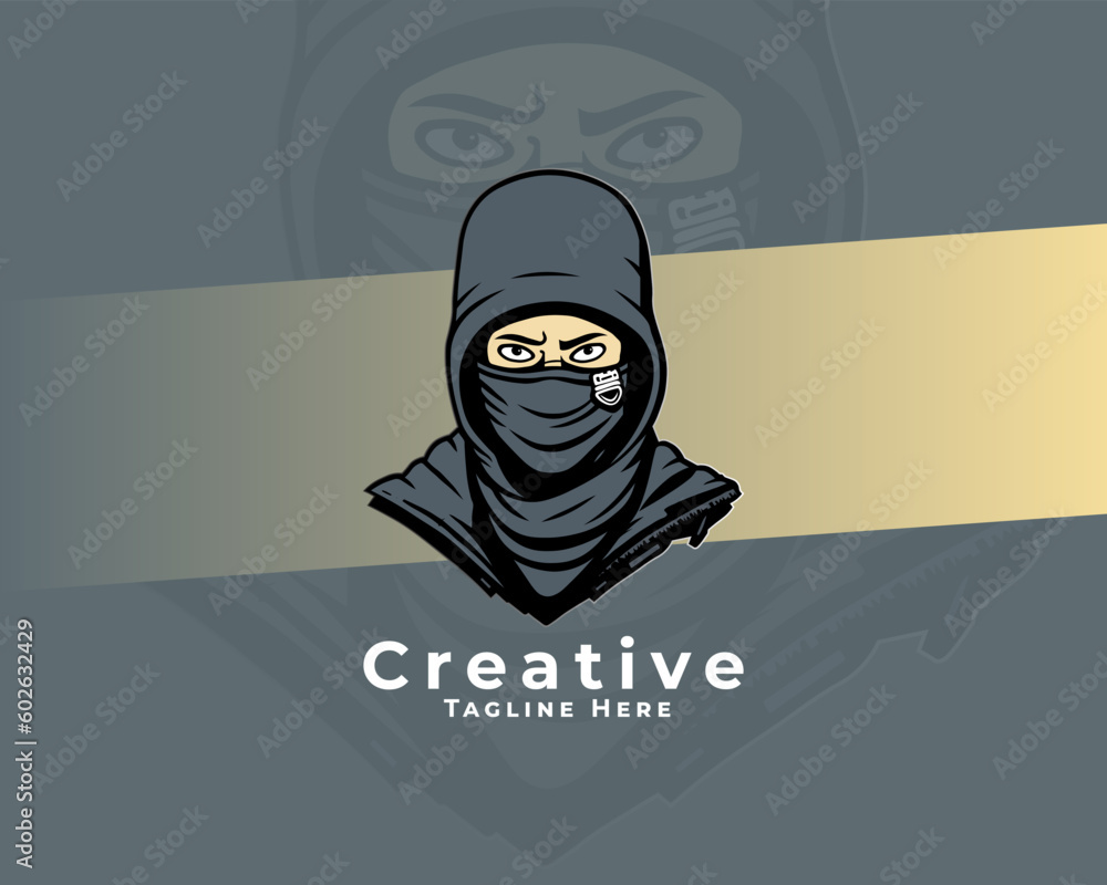 avatar hacker gamer wearing mask esport logo design , young wearing ...