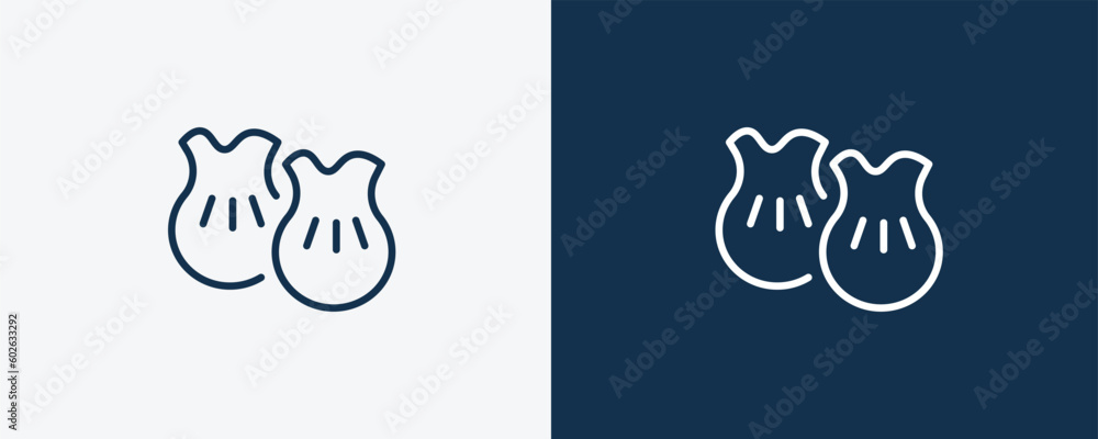 wontons icon. Outline wontons icon from culture and civilization ...