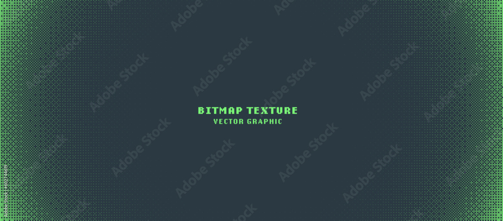 Dither Pattern Bitmap Texture Vector Round Halftone Gradient Abstract Background. 8 Bit Pixel ...
