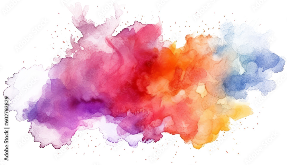 Watercolor stain on a transparent background. Stock Illustration ...