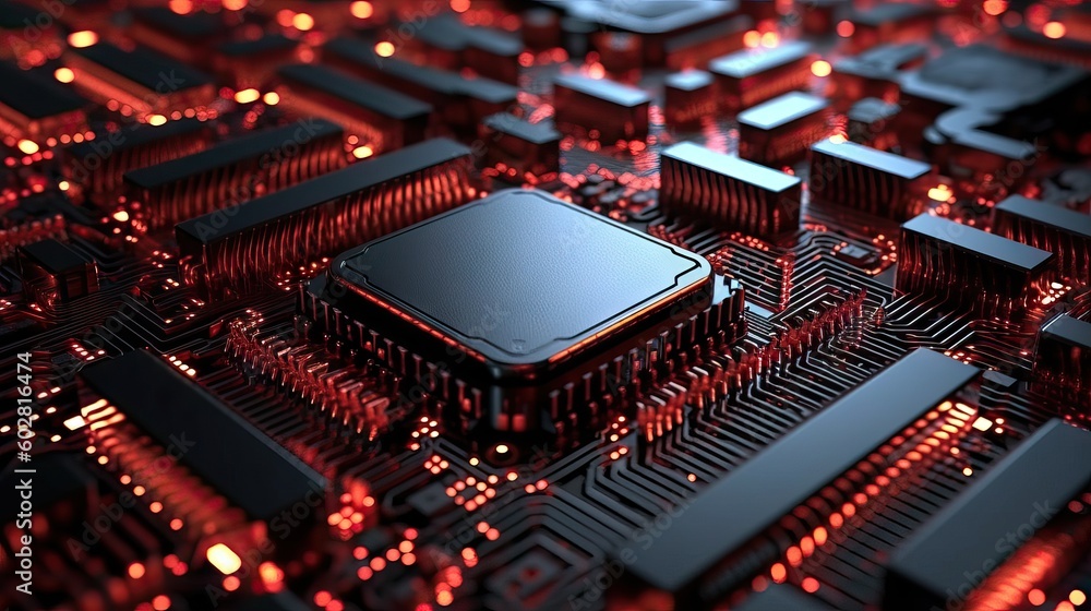 Highly Detailed Technology Texture Ai Supercomputer Chrome Insane