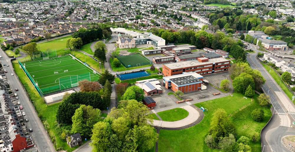 Aerial photo of St Louis Grammar School Ballymena Co Antrim Northern ...