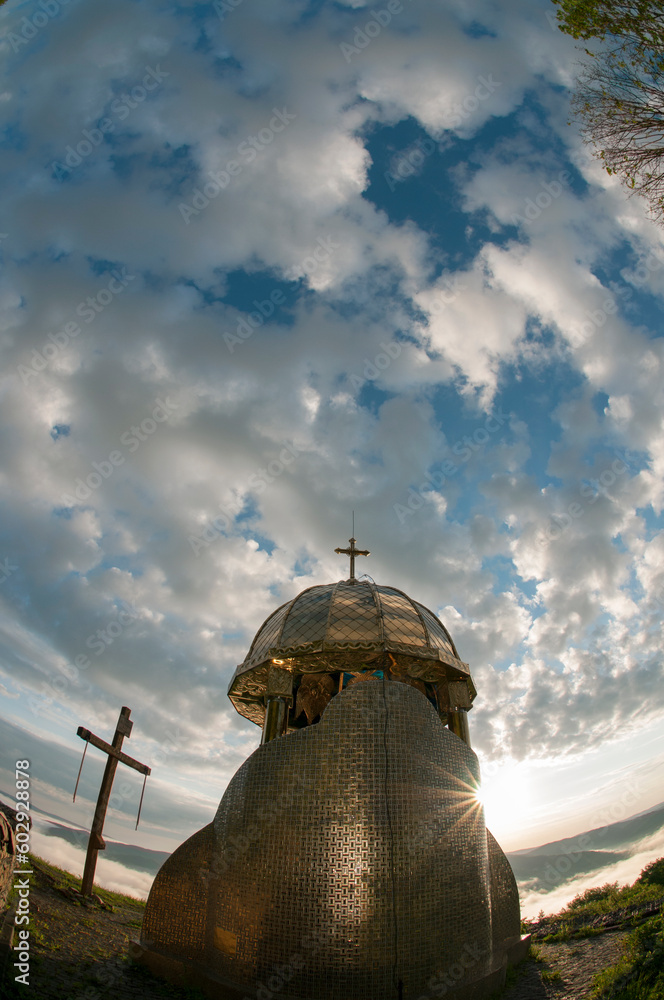 Monuments of Jesus Christ in nature. Architecture of religious ...