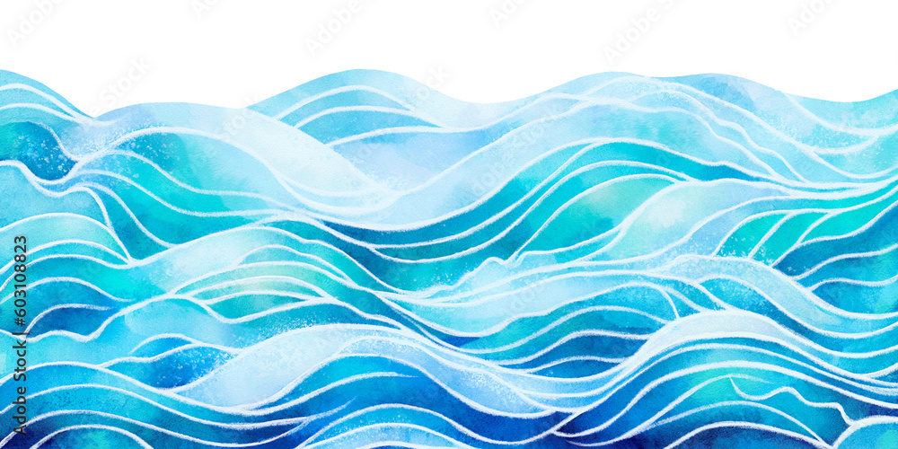 Transparent pool water illustration fun ocean waves background by Vita ...