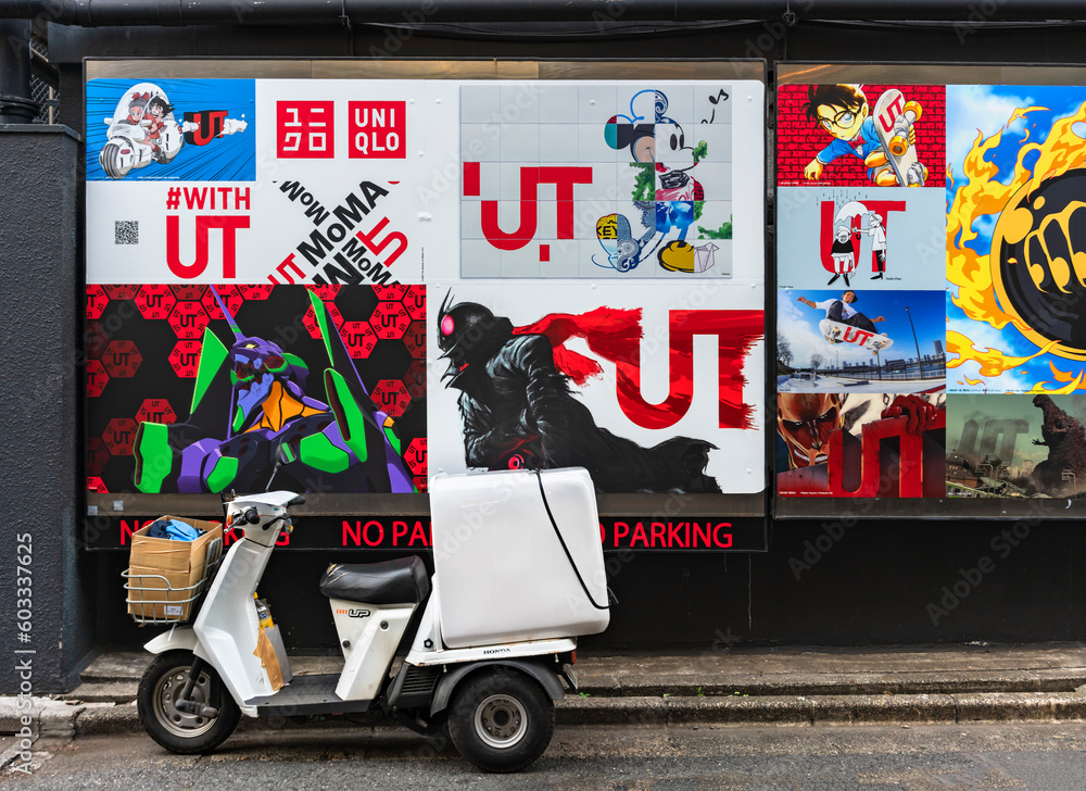 tokyo, harajuku - may 10 2023: Japanese Honda Gyro three-wheeled ...