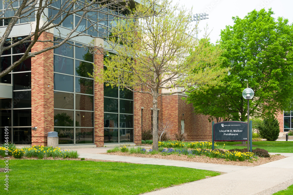 Lloyd W. D. Walker Field House on the Campus of Hamline University ...